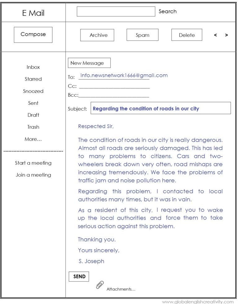 How To Write An Email In English Grammar