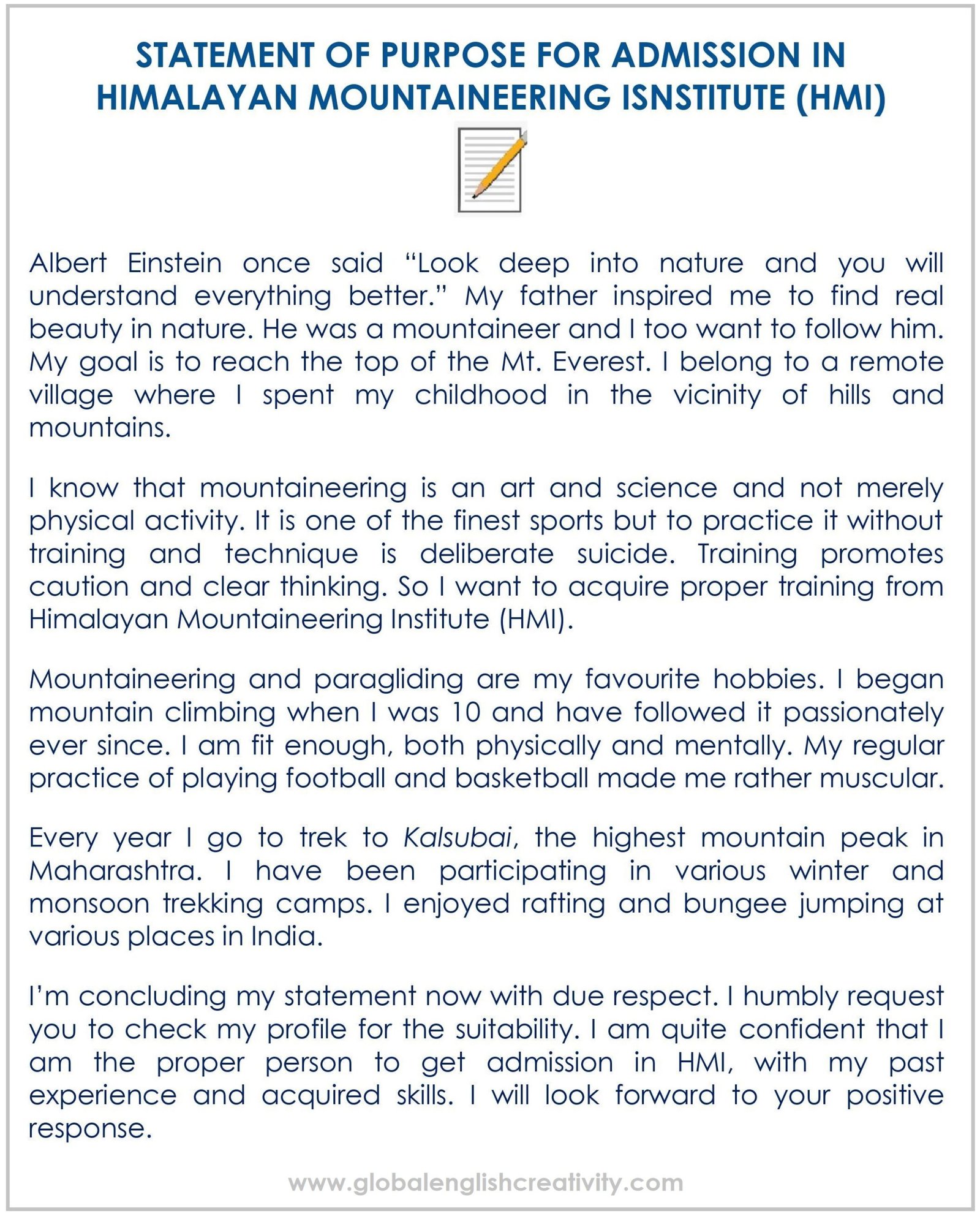  Statement Of Purpose For Admission Writing The Statement Of Purpose General Advice 2022 11 13